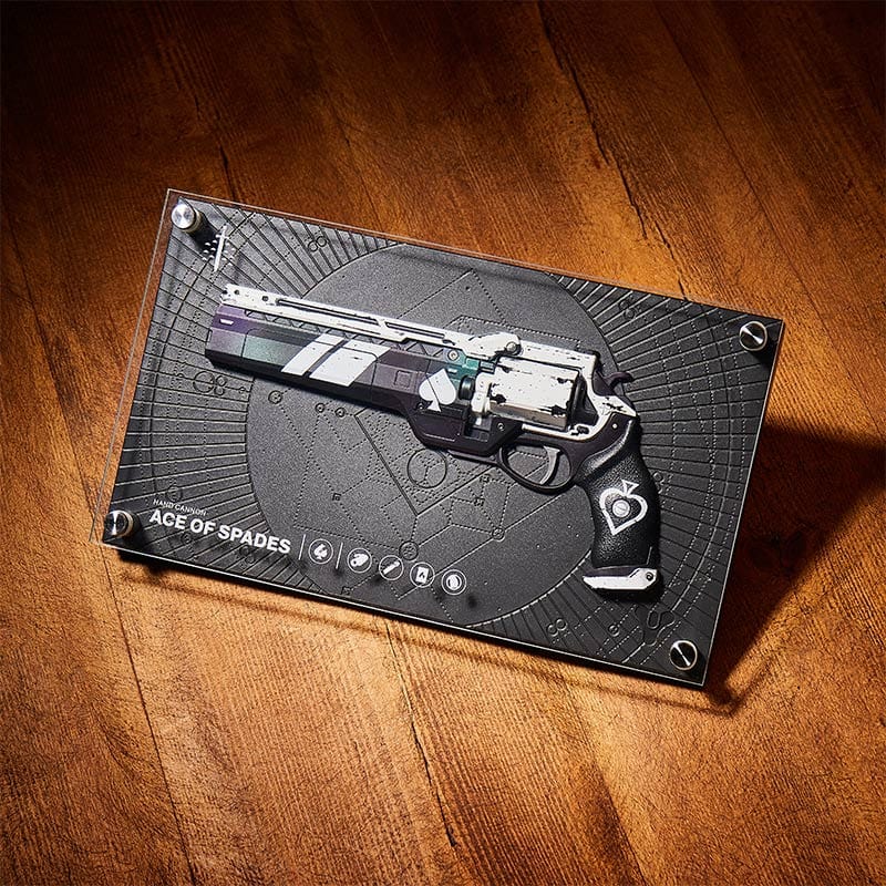 Destiny Exotic Armory Collection ‘Ace of Spades’ Replica Plaque ...